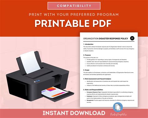 Organization Disaster Response Plan Template Emergency Response Plan Crisis Management Plan
