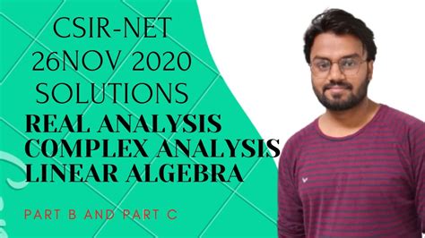 26 nov 2020 csir net solution real analysis complex analysis