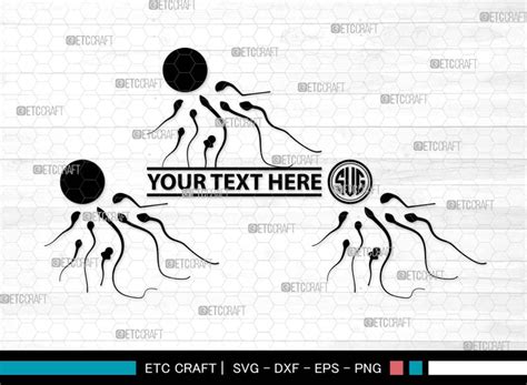 Sperm Monogram Sperm Silhouette Sperm Svg Male Anatomy Svg Semen Svg Cum Svg Sex Funtion