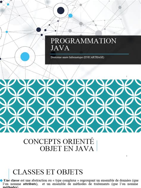 Concepts De Base En Java 3 Pdf Classe Informatique Java