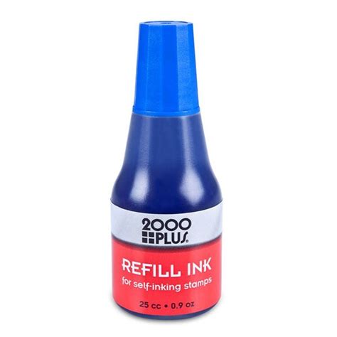 2000 Plus Refill Ink For Self Inking Stamps 25cc 09 Oz Squeeze