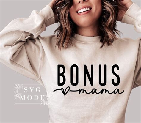 Bonus Mom Svg Png Pdf Mom Svg Bonus Mama Svg Stepmom Svg Motherhood