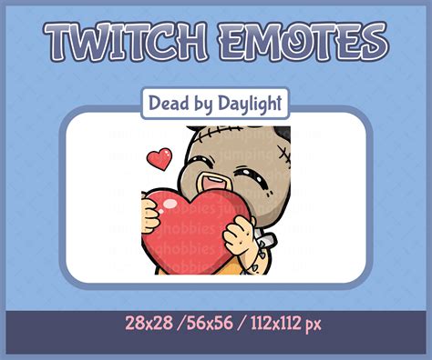 Dbd Kawaii Chibi Bubba Holding Heart Emote Twitch Or Discord Cute Heart