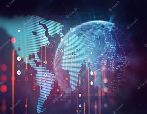 Premium Photo Big Data Futuristic Visualization Abstract Illustration