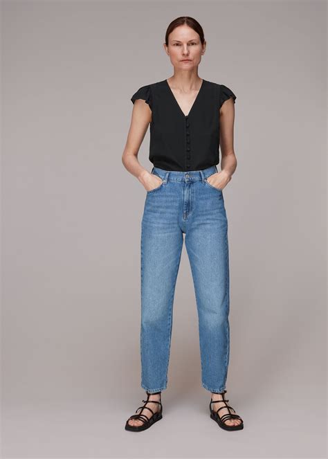 Black Frill Sleeve Top Whistles Whistles Uk