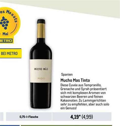 Mucho Mas Tinto Angebot bei METRO - 1Prospekte.de