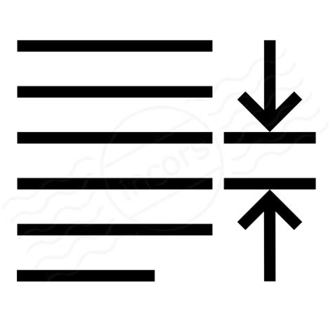 Iconexperience I Collection Line Spacing Text Icon