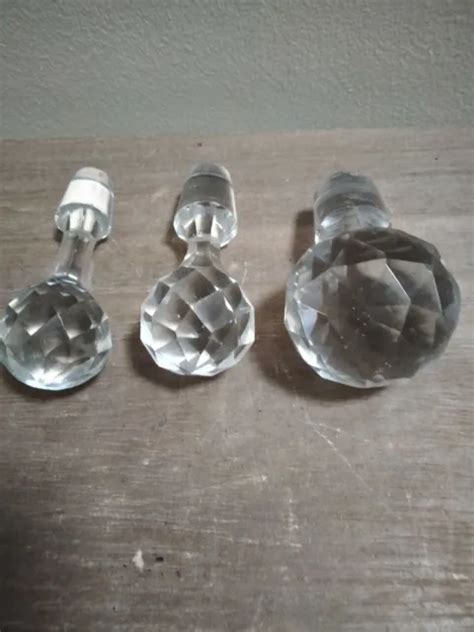 LOT DE 3 Bouchons De Carafe En Verre EUR 5 00 PicClick FR