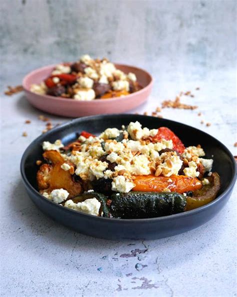Roasted Vegetables With Feta Recipe Cuisine Fiend