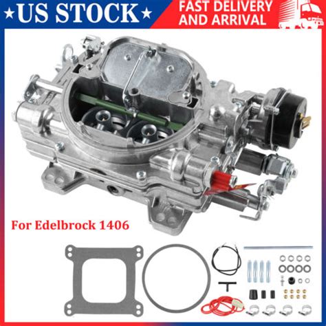 4 Barrel 1406 Carburetor For Edelbrock Performer Series 600 CFM Electric Choke EBay