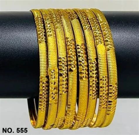 Golden Traditional 555 Gold Plated Brass Bangle At Rs 60 Set In Mumbai