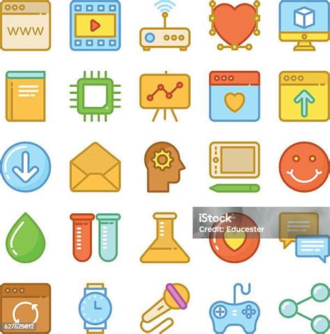 Desain Dan Pengembangan Web Ikon Vektor Berwarna 8 Ilustrasi Stok Unduh Gambar Sekarang