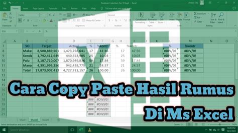 Rumus Paste Special Excel