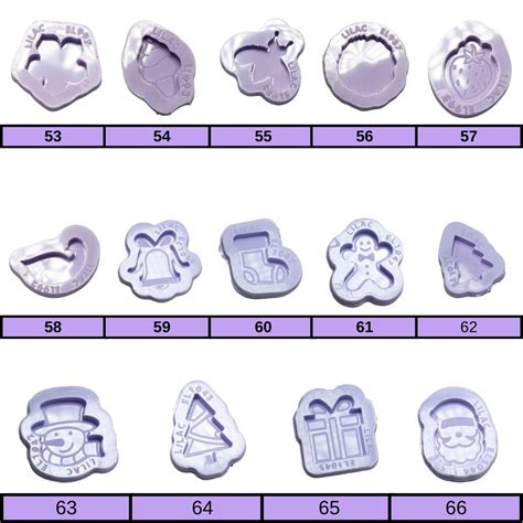 Kit 30 Mini Moldes Estúdio Lilac Moldes De Silicone Para Resina