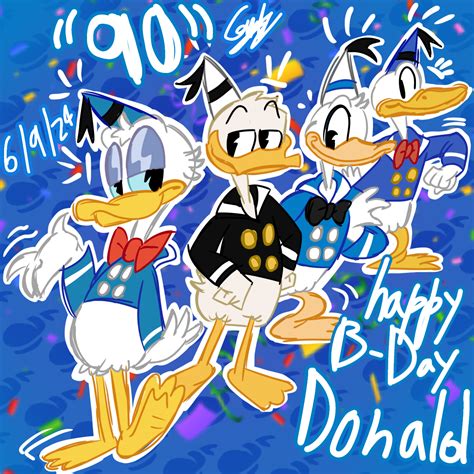 Happy Birthday Donald Duck By Thedinosaurian On Deviantart