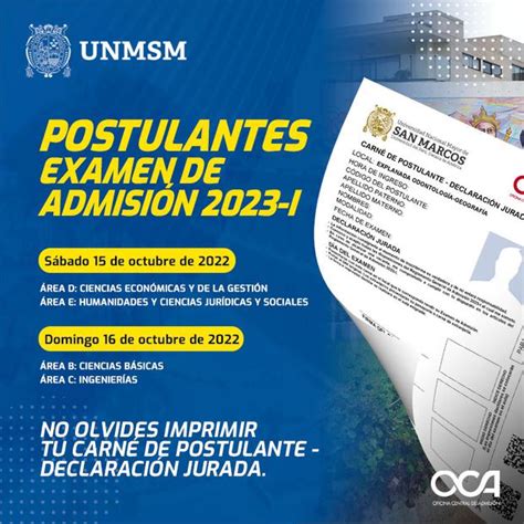 Examen De Admisión San Marcos Conoce AquÍ Todo Sobre La Prueba