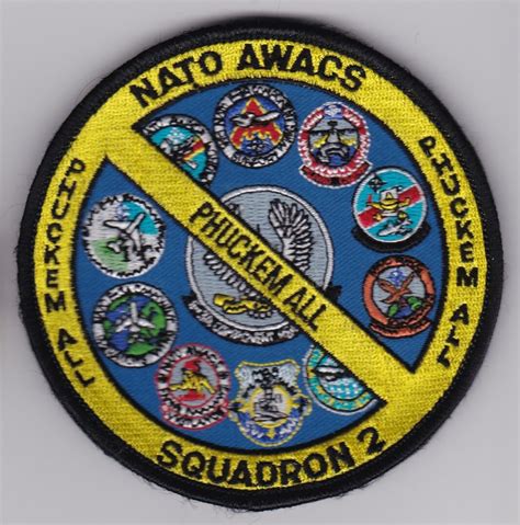 Nato Air Force Patch Nato Awacs 2 Squadron Phuckemall Patch E 3a