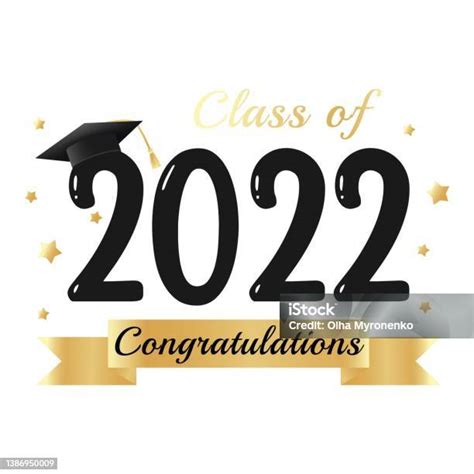 2022년 클래스 졸업생 졸업 컨셉 벡터 일러스트레이션 을 축하합니다 졸업식에 대한 스톡 벡터 아트 및 기타 이미지 졸업식