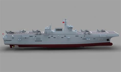 Chinese Navy Type 075 Amphibious Assault Ship 3d Model In Cruiser 3dexport