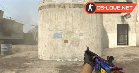 Скачать модель M4a4 Marble Fade для КСС