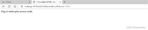 CTFHUB Bak文件 ctfhubbak文件 CSDN博客