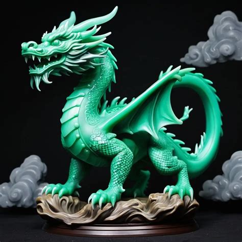 Zlong The Jade Dragon Solo No Humans Cloud Claw