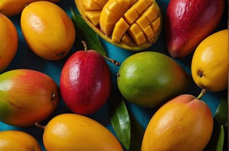 Premium Photo Vibrant Photo Of Sliced Mangoes Juice