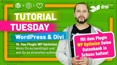 Divi Tutorial 19 PlugIn WP Optimize Wozu Wie Einstellen