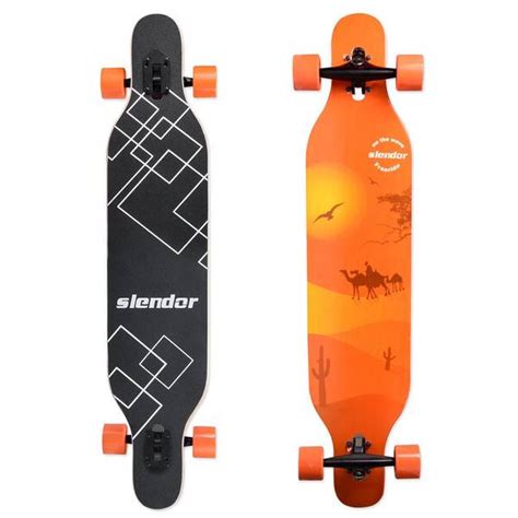 Seeutek Cosmo 42 In Desert Longboard Skateboard Drop Through Deck