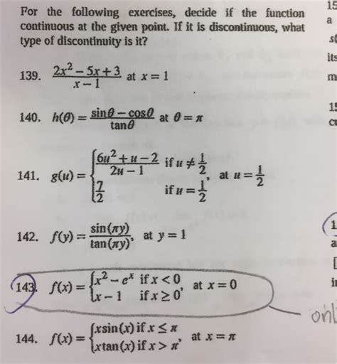Solved For The Following Exercises Decide If The Function