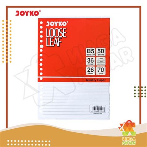 Jual NA JOYKO Loose Leaf Isi Kertas File Binder Bergaris Refill Isi