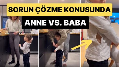 Çocuk ile İlgili Bir Sorunu Çözmede Anne ile Baba Arasındaki Farkı Saniyeler İçerisinde Anlatan