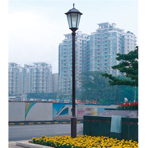 户外中式现代庭院灯新款单头铝制亚克力罩e2760w接线广场景观路灯 阿里巴巴