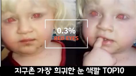 지구촌 가장 희귀한 눈 색깔 Top10 Youtube