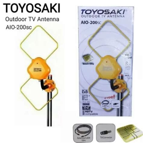 Jual Antena Digital Booster Toyosaki AIO SC Indoor Outdoor Antena Toyosaki DVB T Shopee
