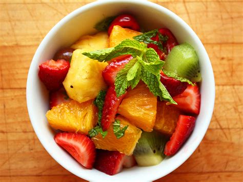 Fruit Salad Pineapple Strawberries Cherries Garden Of Vegan