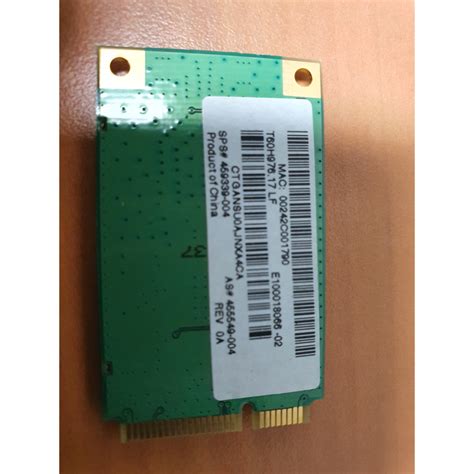 Carte Wifi Wlan Wireless Pour Hp Compaq Presario Cq Mypcstore