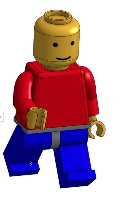Lego Man Strolling Walkcycle Cad 3danimation Onshape 3dmodeling