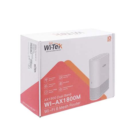 Witek Wi Ax1800m Trådløs Mesh Router Med Wifi 6 Sikkerheten Selv No