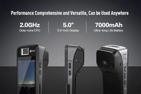 Security Patrol Pda Biometric Qr Code 2d Scanner Fingerprint Nfc Rfid