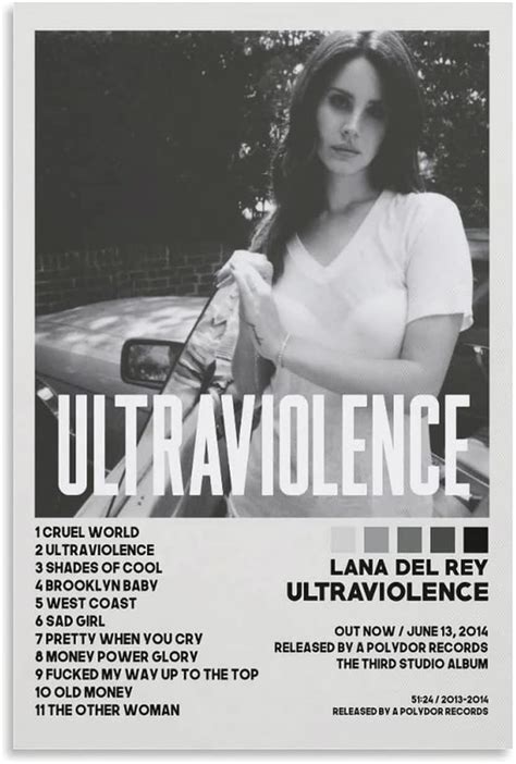 Lana Del Rey Posters Ultraviolence Poster Sold By Ivan Santos Sku