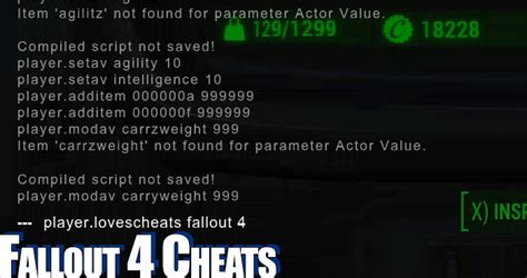 command console fallout 4 washlena