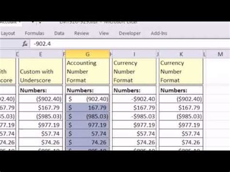 Excel Magic Trick 926 Underscore And Custom Number Formatting