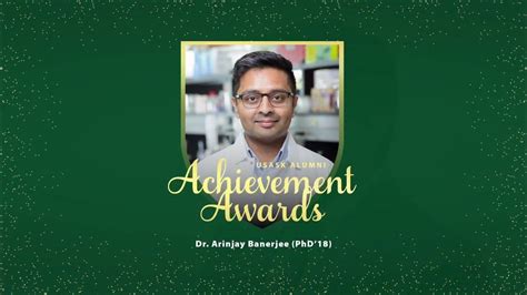 Dr Arinjay Banerjee One To Watch Award Youtube
