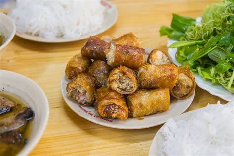 Buncha Is A Vietnamese Dish Of Grilled Pork And Noodle Served With