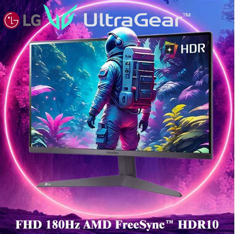 LG 24GS50F B 24 Inch FHD 1920 X 1080 Ultragear VA Gaming Monitor With 180Hz 1ms MBR HDR10