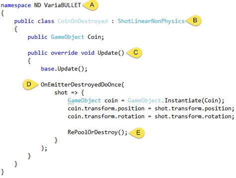 Variabullet2d Unity Tutorial Scripting Guide