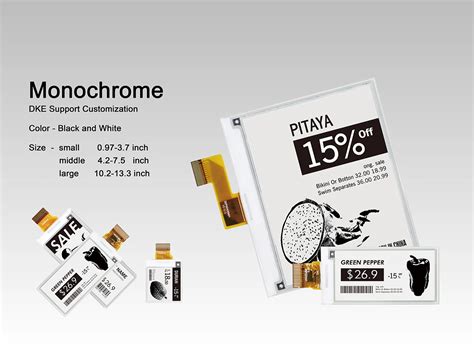 253 Inch E Paper Display Module Eink Screen Panel Large Eink Display Epaper Epd
