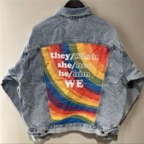 Levis Jackets And Coats Levis Pride Liberation Trucker Blue Denim