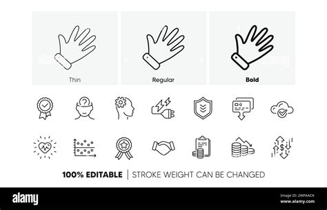 card winner ribbon and heartbeat line icons for web app printing